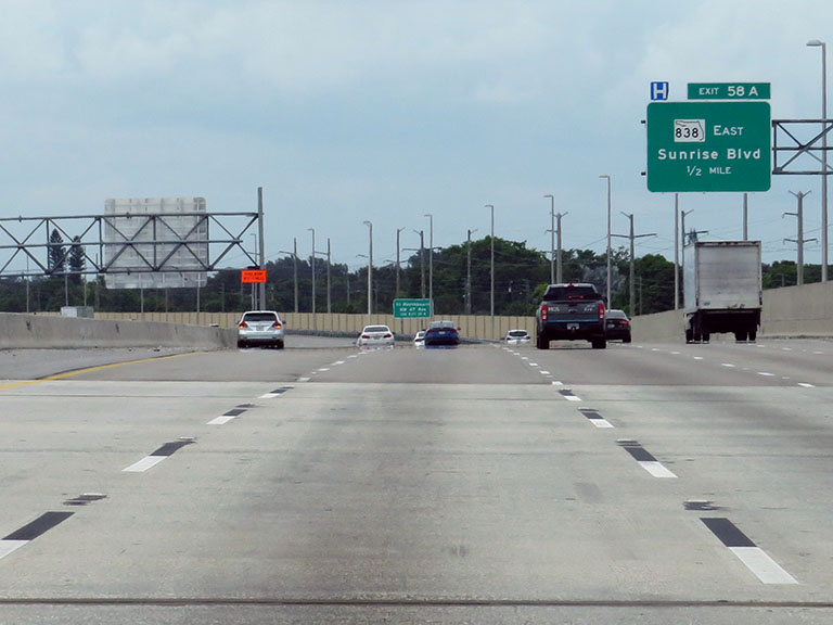 Florida's Turnpike At Sunrise Boulevard