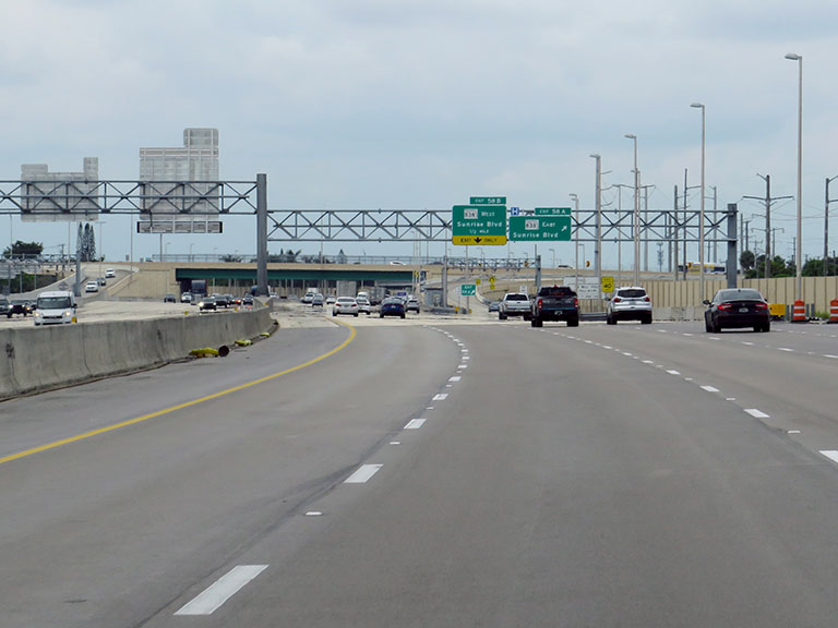 Florida's Turnpike At Sunrise Boulevard