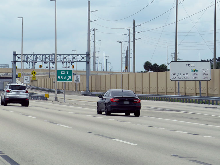 Florida's Turnpike At Sunrise Boulevard
