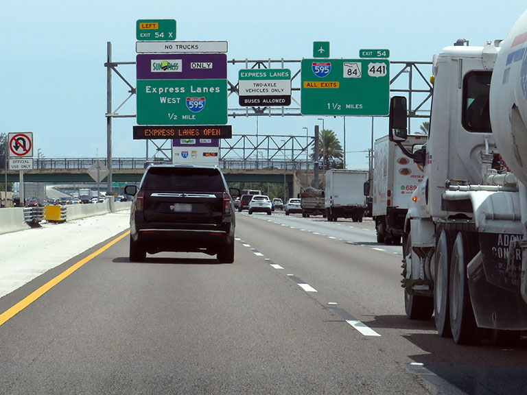 Florida's Turnpike At I-595/Ft Laud/Hwd Intl/FLL