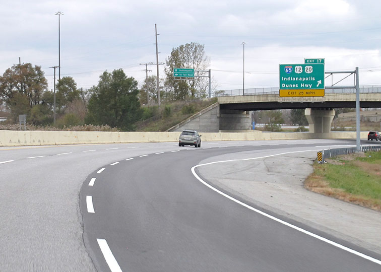 Indiana Toll Road At I–65 / Gary East