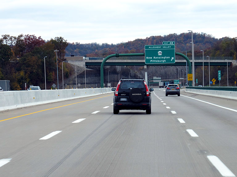 Pennsylvania Turnpike At PA 28 / Allegheny Valley Expy